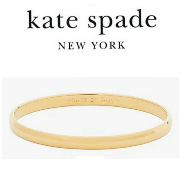 kate spade | Jewelry | Kate Spade New York Heart Of Gold Bangle ...